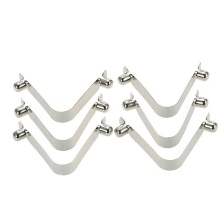 6pcs Kayak Paddle Spring Clips Tent Pole Clips Push Button Spring Snap ...