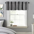 Black White Stripes Valance Curtain 1 Panel, Lines Modern Vertical ...