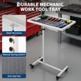 Gaderth Adjustable Rolling Work Table with Wheels, 220LBS Mobile ...