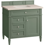 James Martin Vanities 650-V36-3Emr Brittany 36" Single Basin Poplar ...
