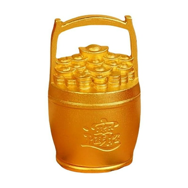 GUOOL Ingots Bucket Cornucopia Figurine Table Centerpiece Creative ...