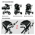 AILEEKISS 3 in 1 Baby Stroller, Convertible Newborn Bassinet Stroller ...