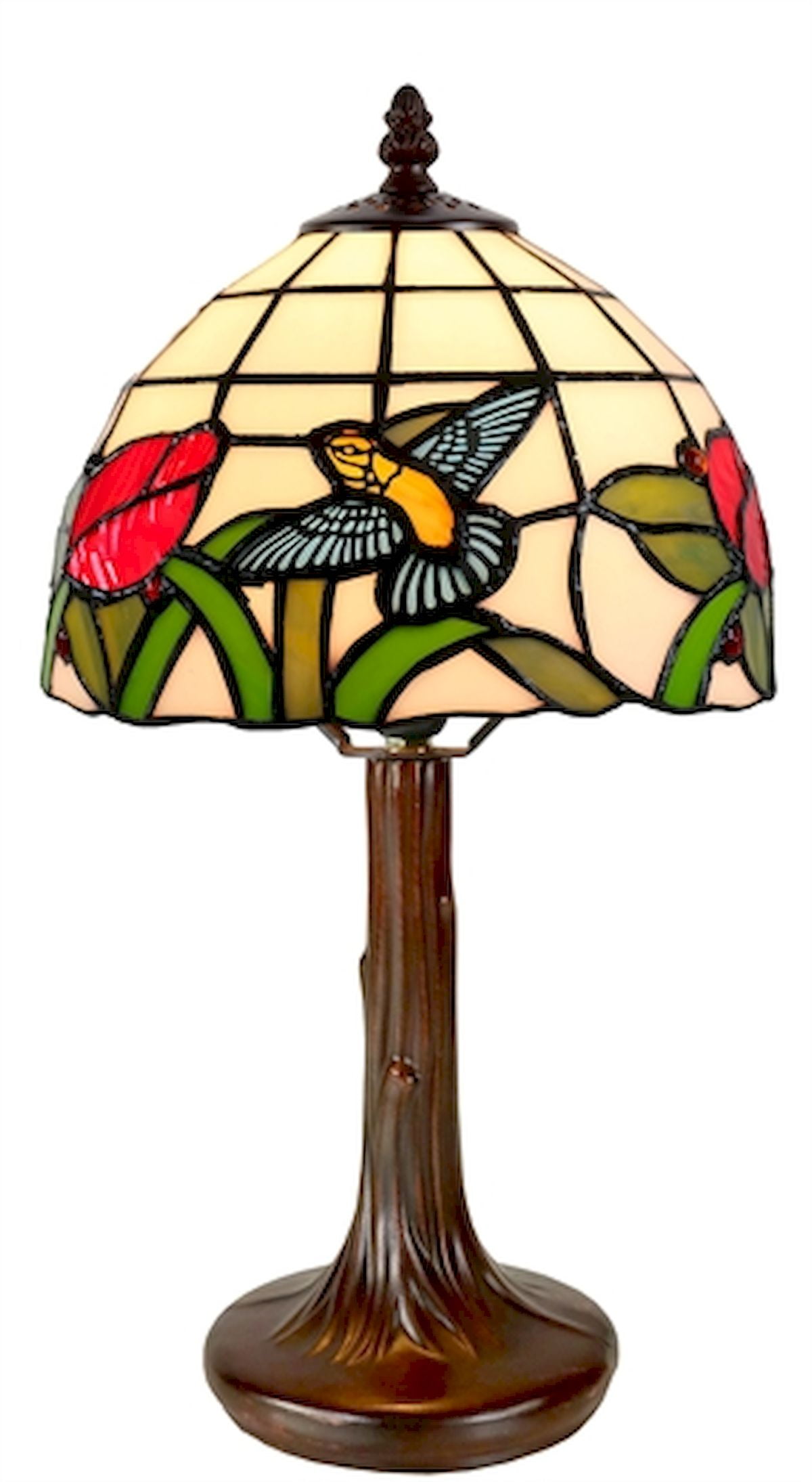 Hummingbird At A Flower Tiffany Style Glass Table Lamp - Walmart.com