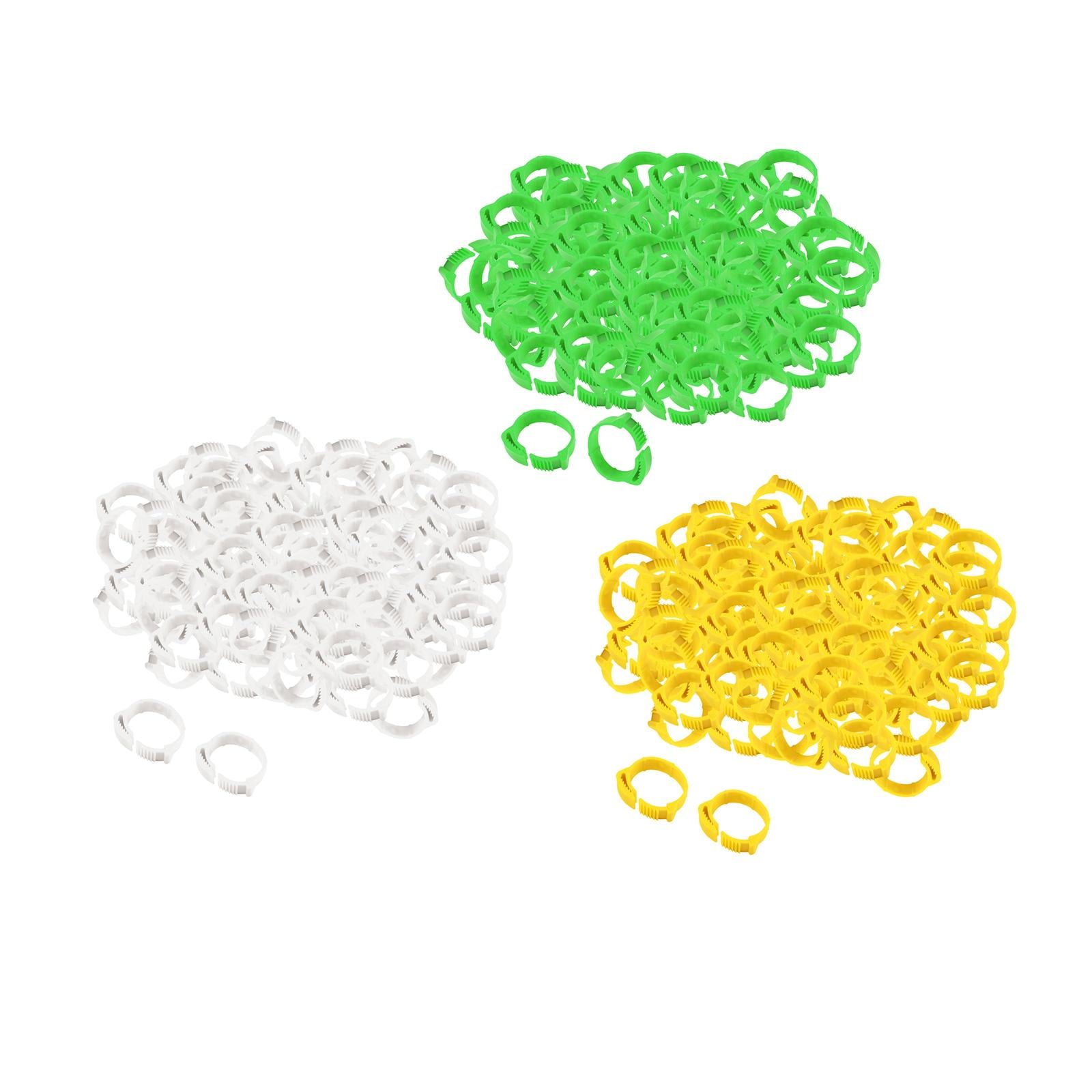 Set of 300 Rings Clip Adjustable with Numbers Chicken Foot Tags ...