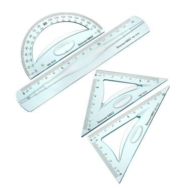 Westcott 5 Piece Geometry Set in Pouch, Blue and Gray - Walmart.com