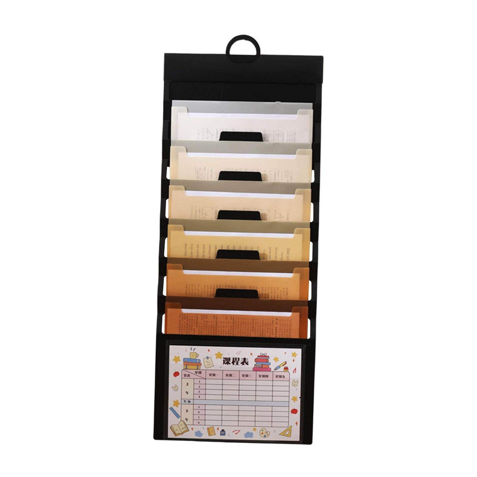 Organizador de archivos de pared colgante Carpeta de archivos de 6 ...