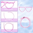 8PCS Silly Straw Glasses, Reusable Fun Loop Drinking Straw Eye Glasses ...