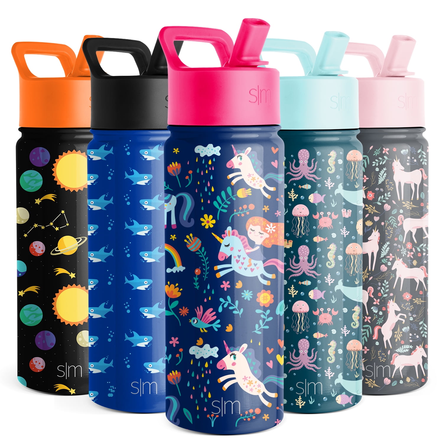 Simple Modern Summit Water Bottle Straw Lid Vacuum Insulated Stainless ...