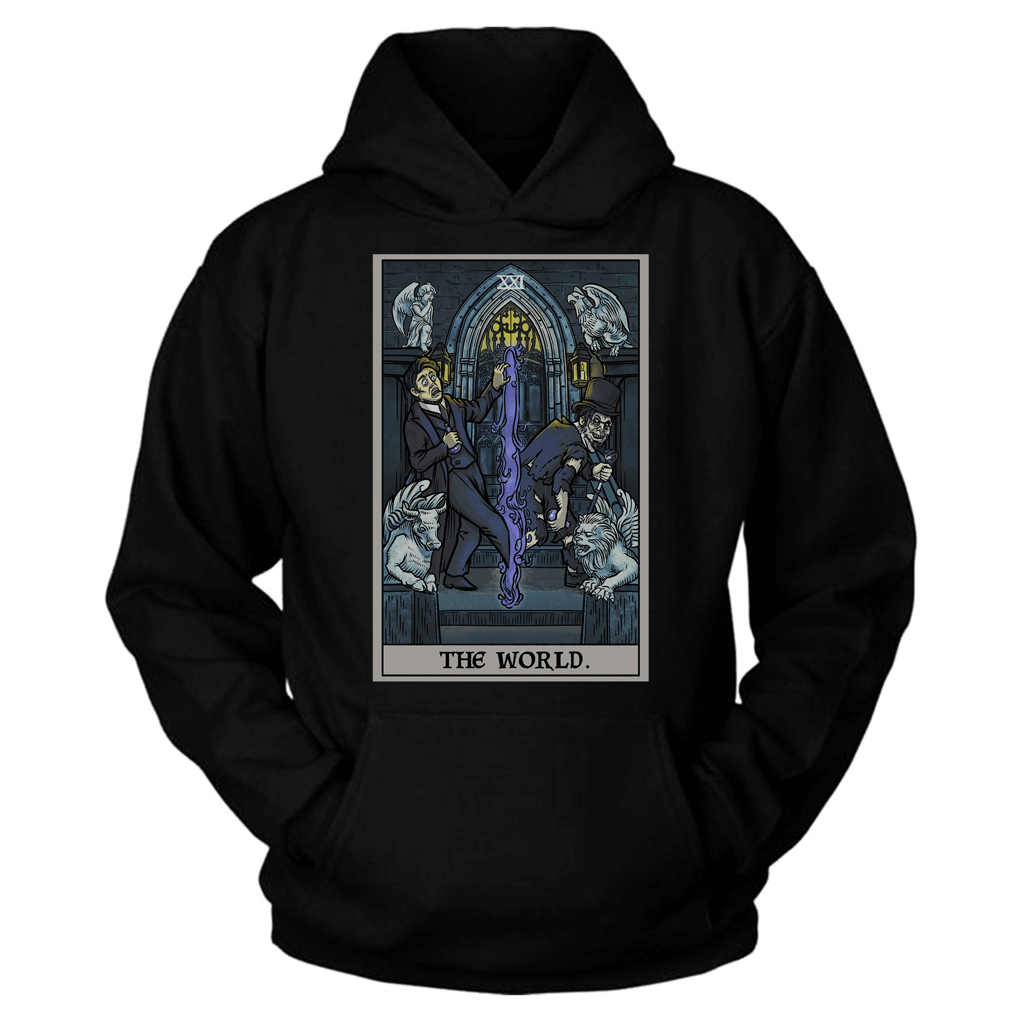 The Ghoulish Garb The World Tarot Card Hoodie Terror Tarot Jekyll ...
