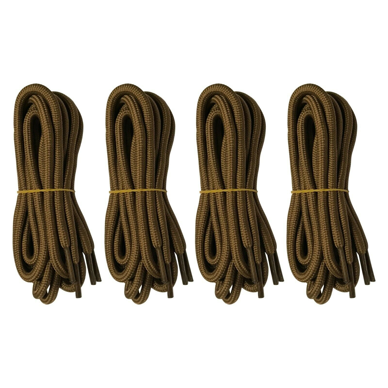 B&Q 4 Pairs 5mm Thick Heavy Duty Khaki Hiking Work Boot Laces Shoelaces ...