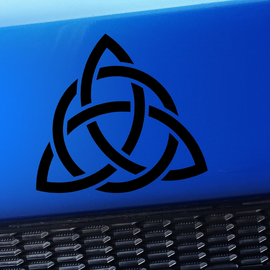 Trinity Knot - Vinyl Car Decal - Choose Color - [BLACK] - Walmart.com