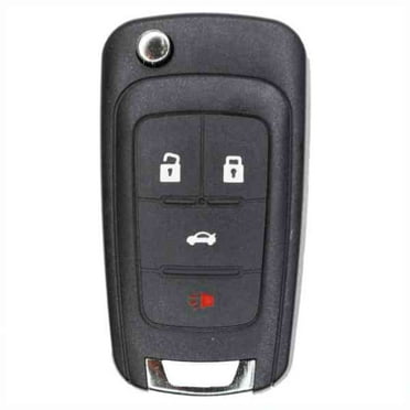 Nasstrac New Key Fob Compatible with 2010-2019 GM / 4-Button Flip Key ...