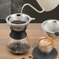 Kripyery Coffee Filter Easy to Clean Stainless Steel Coffee Cone Filter ...
