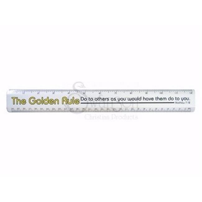 Swanson Christian Supply 80203 Golden Rule Ruler - Pack of 6 - Walmart.com