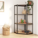 vidaXL Shelf Storage Bookshelf Shelving Unit 5-Layer Steel and ...