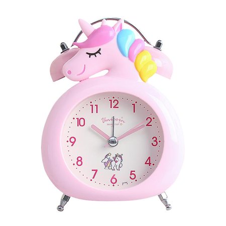 TESNN Children's Alarm Clock, Silent Clock With Night Light And Loud ...
