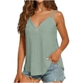Aboser Womens Eyelet Camisole Tops Boho Sleeveless Shirts Spaghetti ...