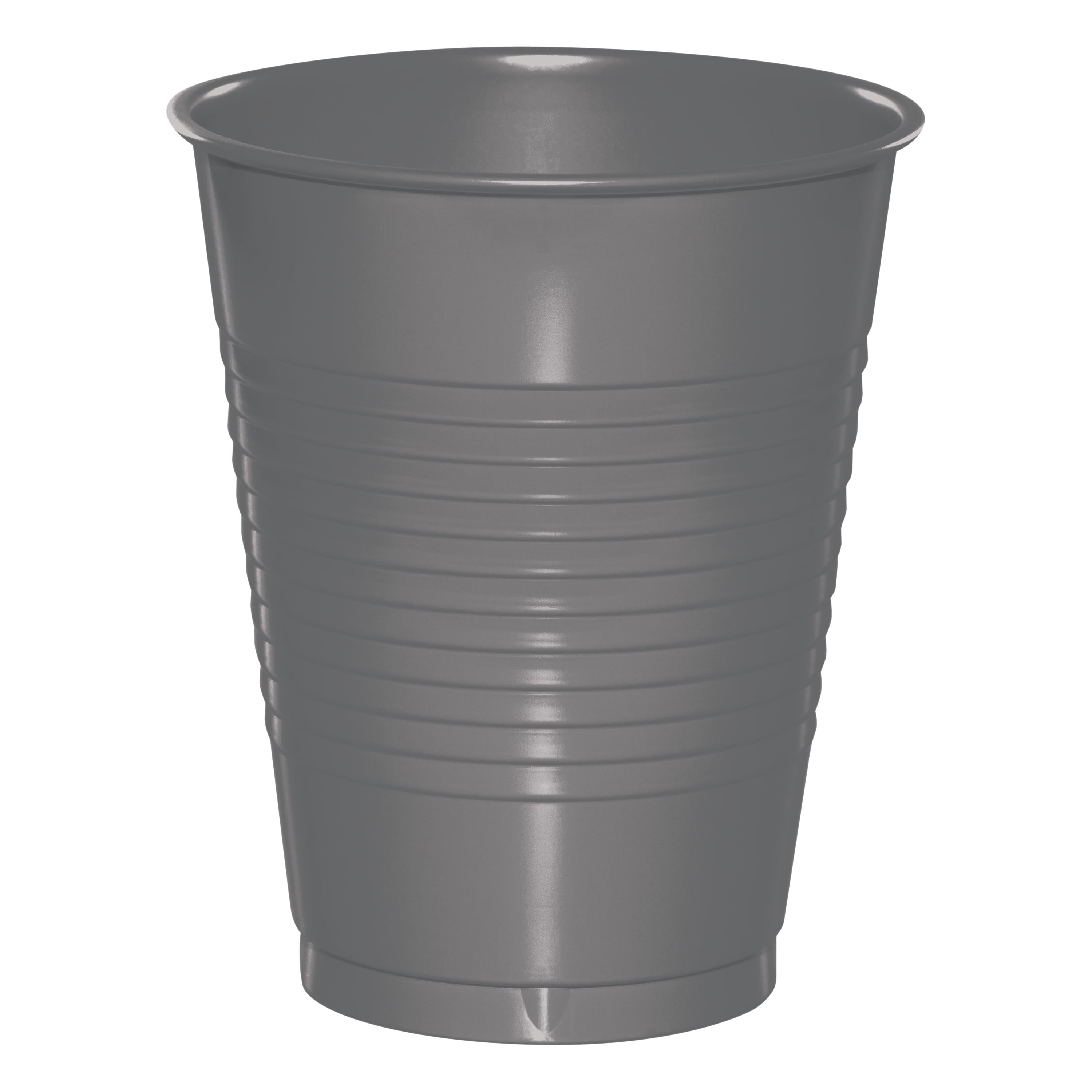 Glamour Gray 16 oz Plastic Cups for 20 Guests - Walmart.com