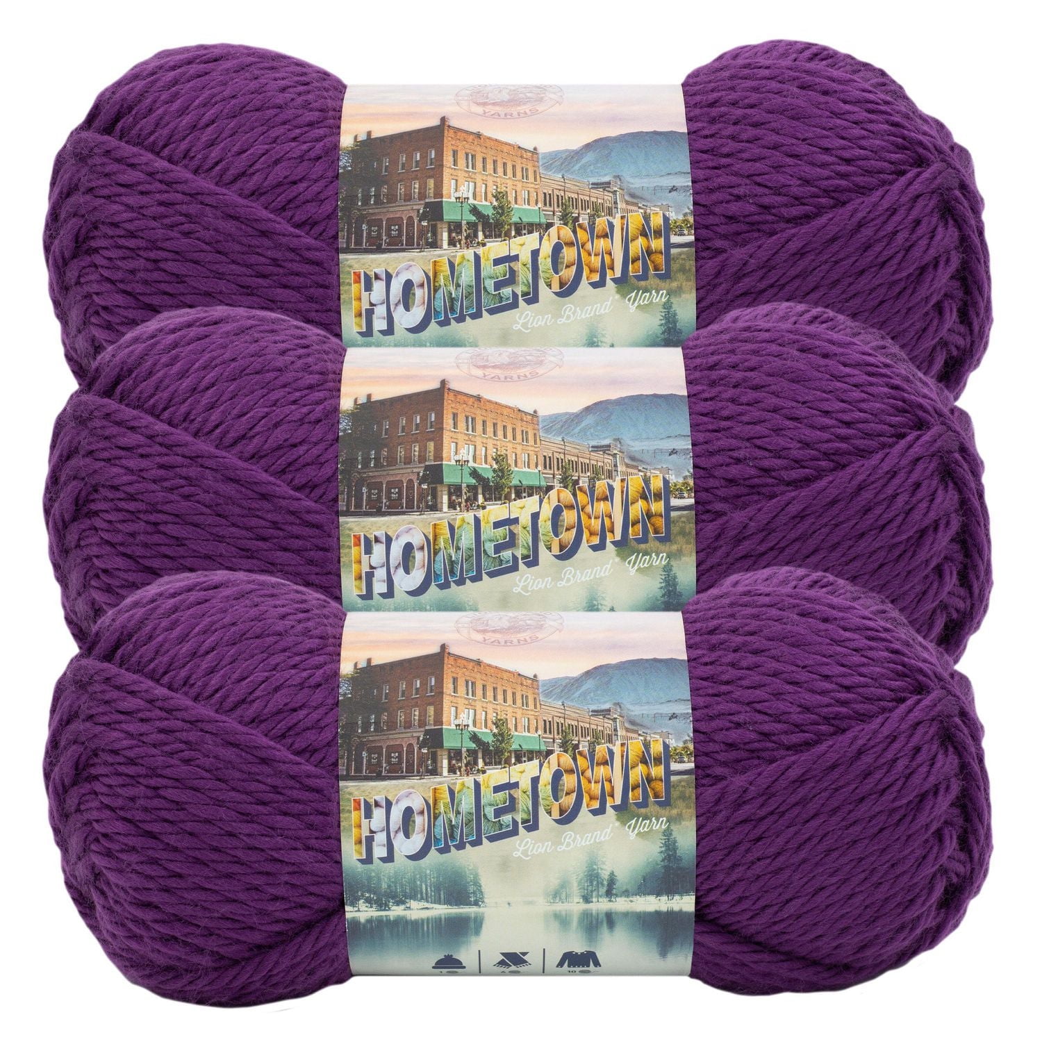 Click here for Lion Brand Hometown Yarn #6 Super Bulky/ Chunky Ya... prices