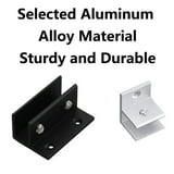 BE-TOOL Aluminum Alloy Glass Panel Bracket Clamp Glass Clips Glass ...
