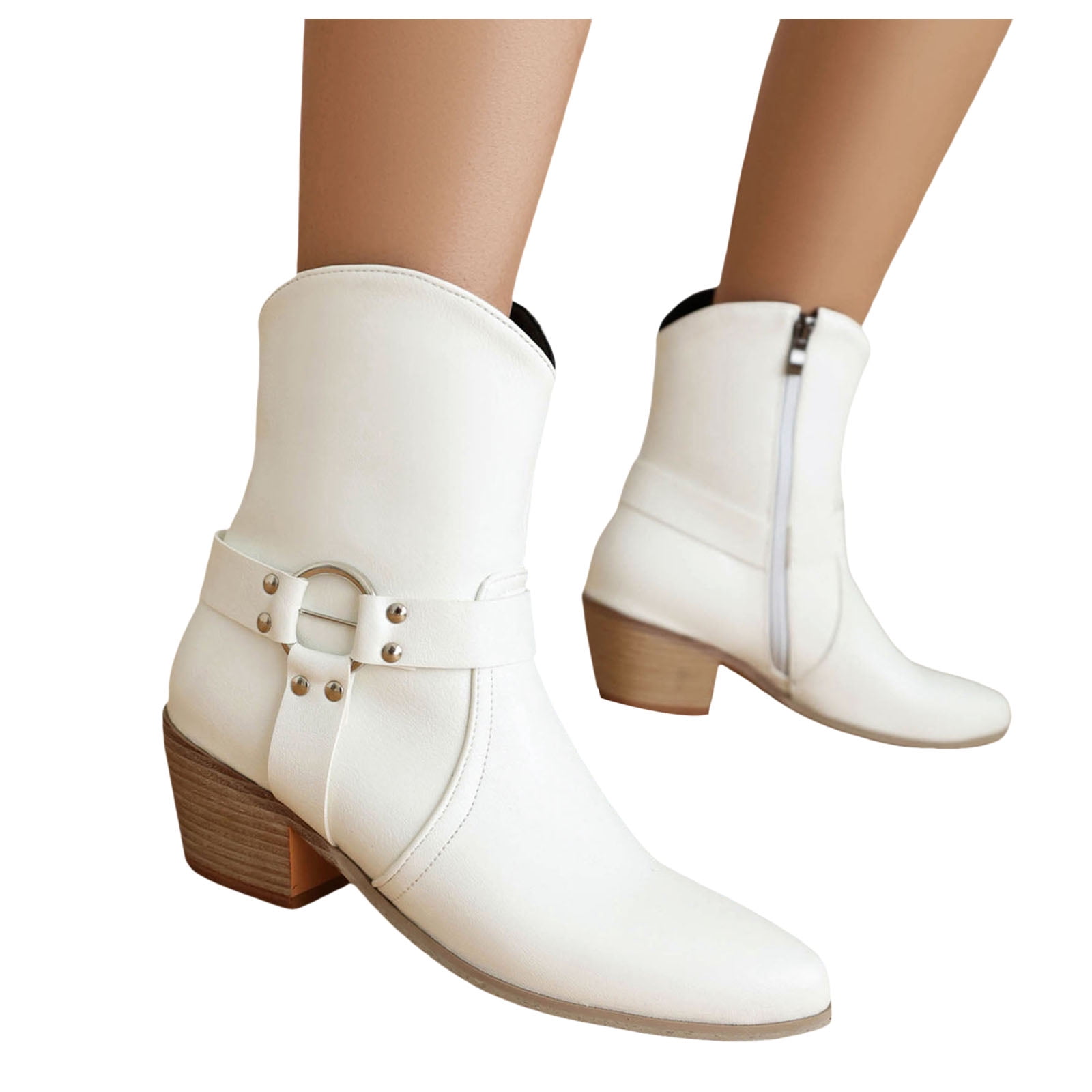 Click here for Oyedens Womens Mens Cowboy Boots Classic Leather B... prices