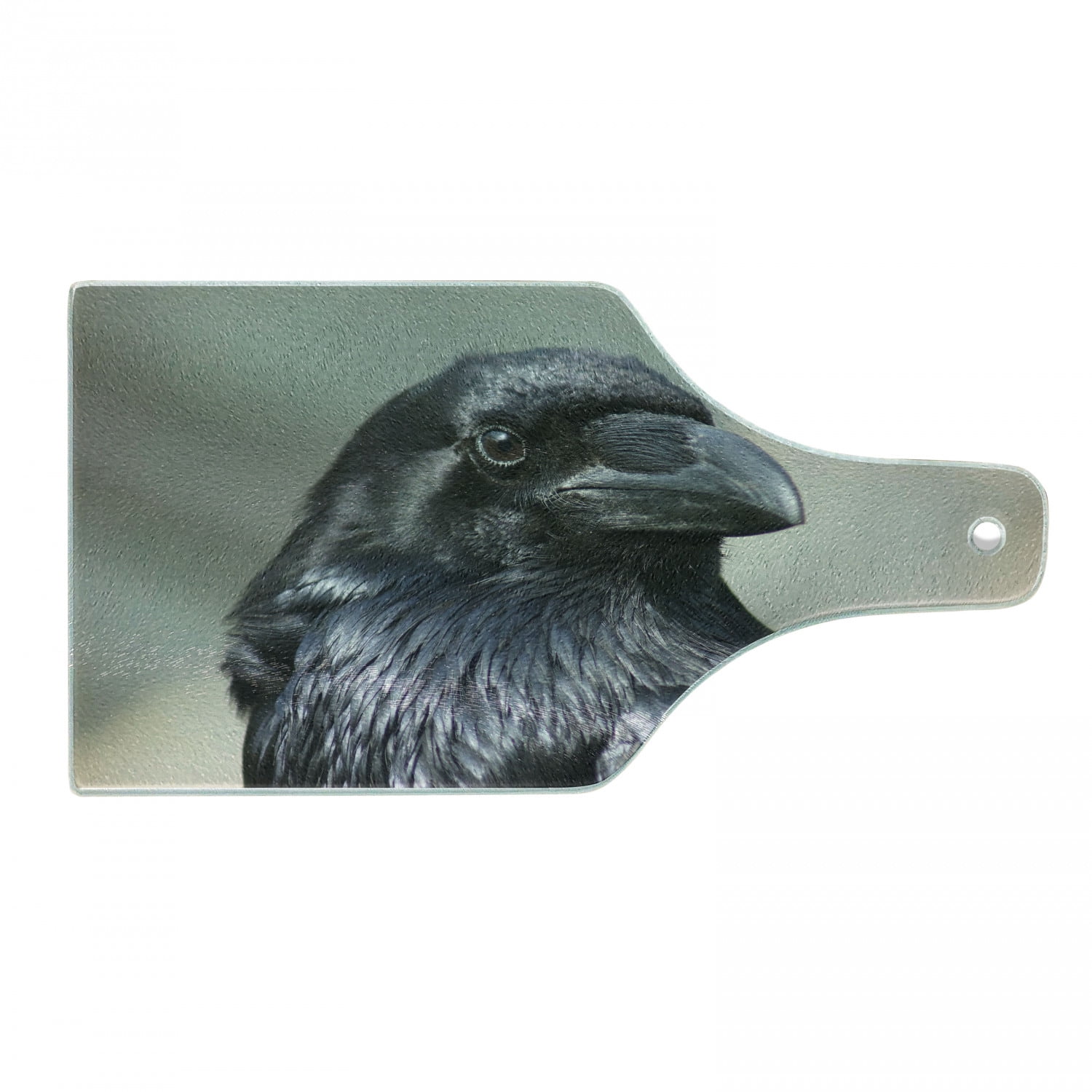 Black Crow Cutting Board, Macro Photography Style Close up Portrait of ...