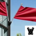 Wall Mount Flag Holder with Adjustable Angles Flagpole Base Suitable ...