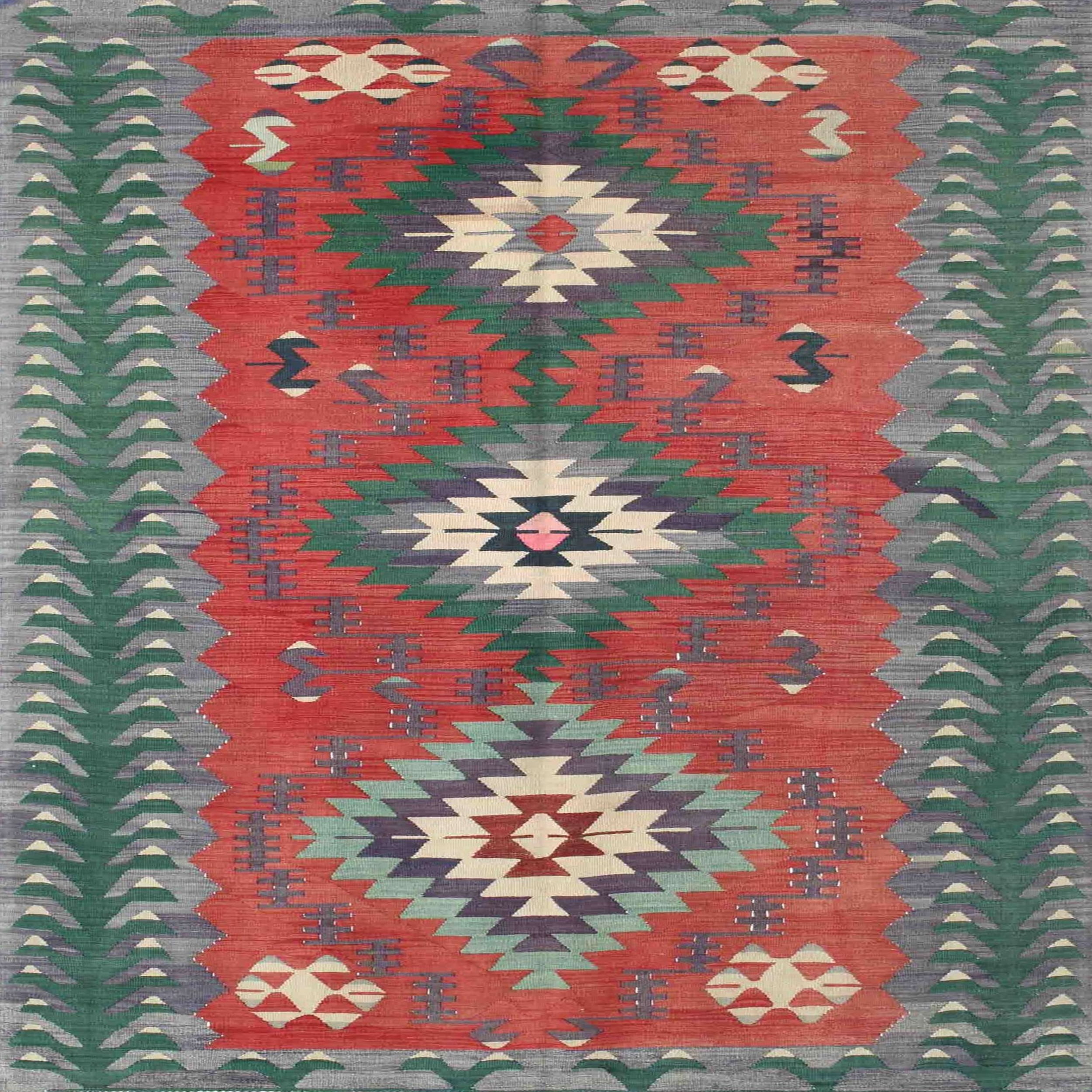 Ahgly Company Indoor Square Contemporary Sage Green Oriental Area Rugs ...