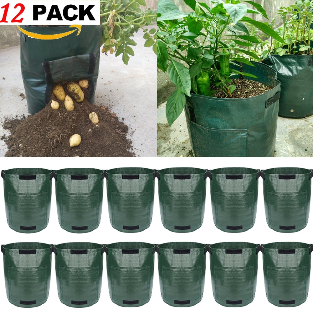 10pcs Potato Vegetable Planting PE Bag Cultivation Pot Growing Garden ...
