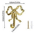 Clearance! Soovim Bathroom Door Hooks Bag Hook Brass Bow Knot Hooks ...