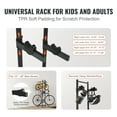 BENTISM 4 Bike Storage Rack, Free Standing, Carbon Steel, Adjustable ...