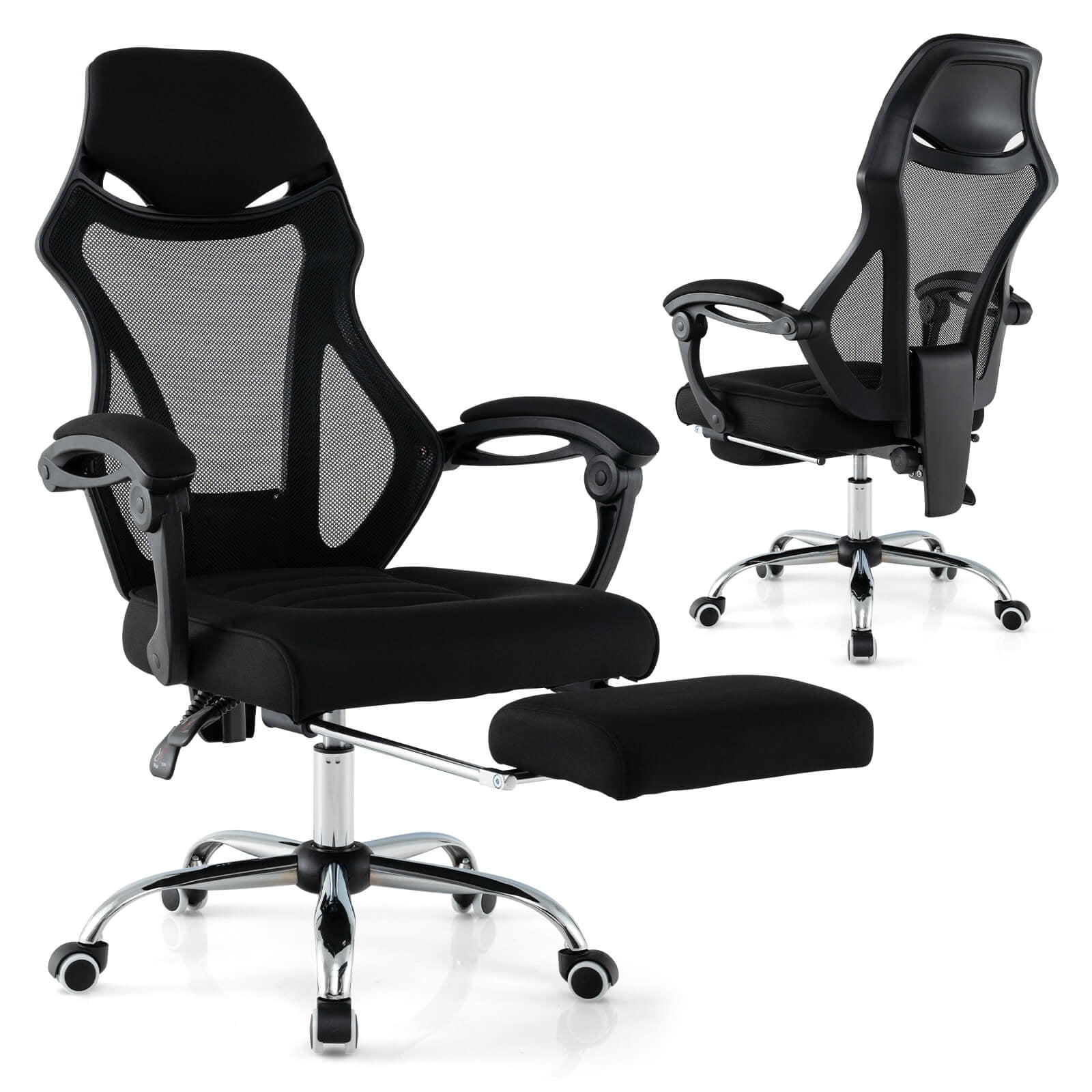 Click here for Costway Ergonomic Mesh Office Chair With Footrest... prices