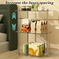 Desktop Organizer Shelf Multi Layer Storage Rack,Transparent Cosmetic ...