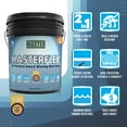 Masterflex Roof Sealer 2 in 1 Fiber Reinforced 100% Elastomeric, White ...