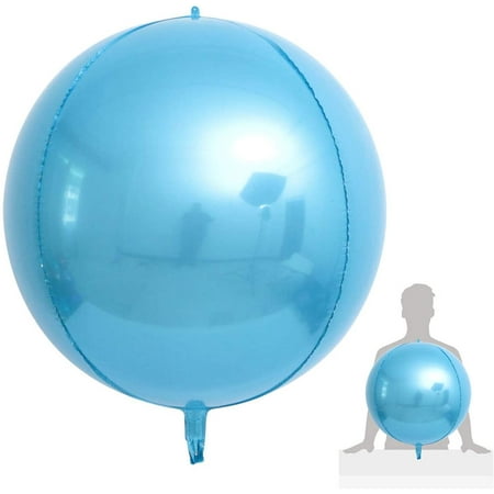 Silver 4D Foil Balloons 8 Count 7" Silver Large Sphere Mylar Balloons ...
