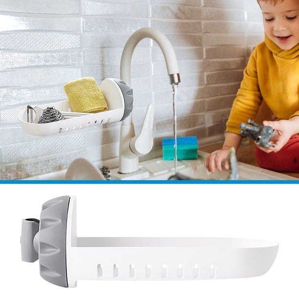 Flywake Big Savings 2023! Snap On Kitchen Faucet Storage Rack, Cleaning ...