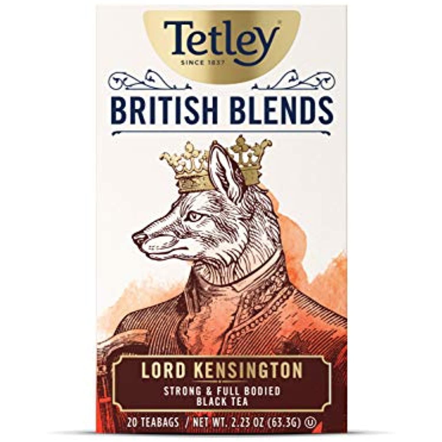 Tetley British Blends Lord Kensington Black Tea, Strong & Full Bodied ...