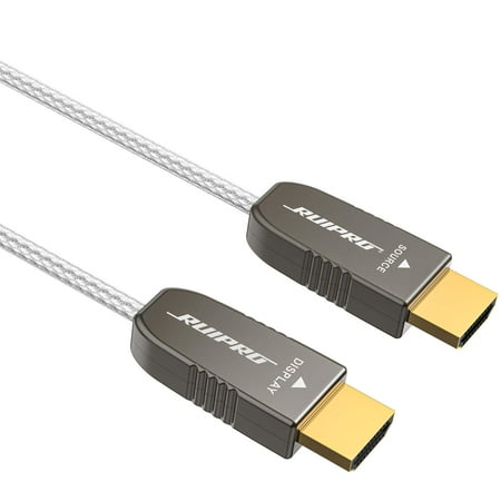 RUIPRO HDMI Ultra Thin Fiber Optic Cable 33ft 4K 60Hz HDMI 2.0b Cable ...