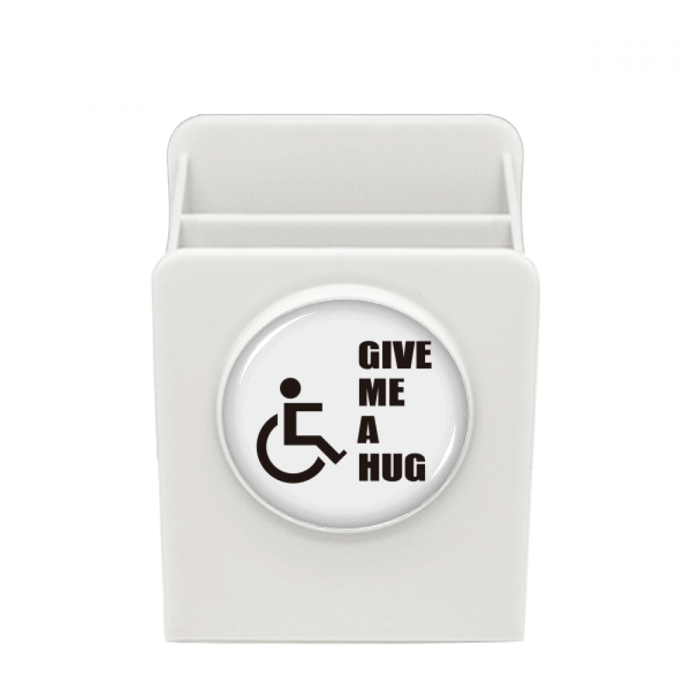 Hug Help Body Disability Lucky Desk Pencil Holder Cup Pen Organizer ...