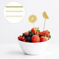 3pcs Lemon Cupcake Toppers with 36 Fruit Toothpicks Cake Picks for ...