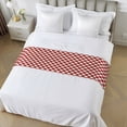 Bed Runner Red Arrow Patterns Bedding Scarves Soft Decorative Bed Flag ...