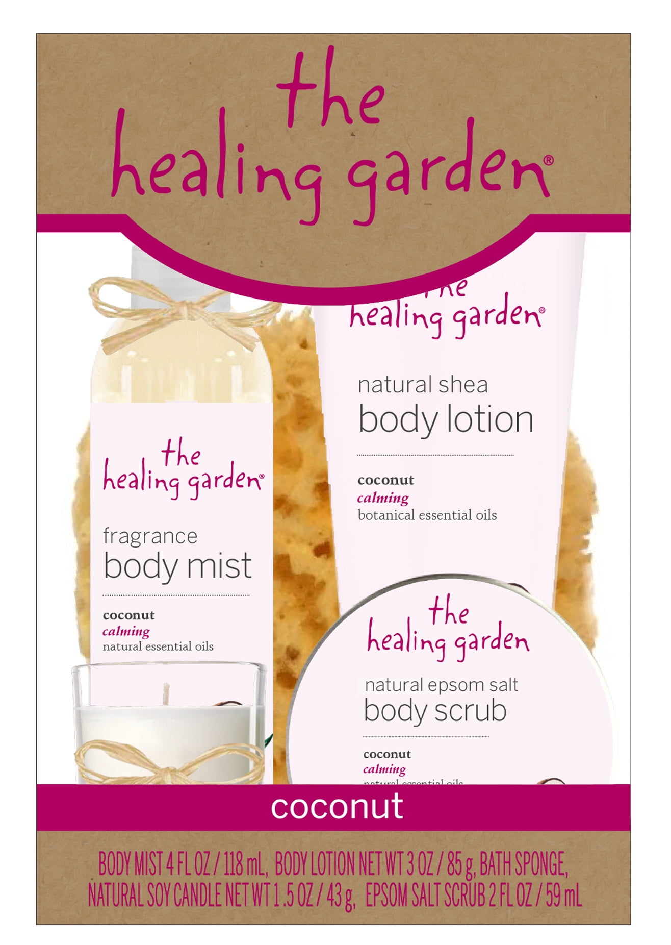 The Healing Garden Coconut Gift Set, 5 pc - Walmart.com