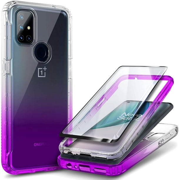 OnePlus Nord N10 5G Phone Case with Tempered Glass Screen Protector (Full Coverage), Nagebee ...