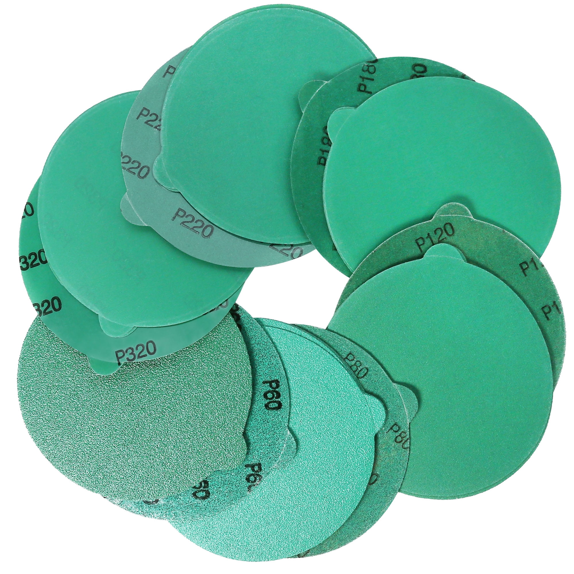 LotFancy 6 in PSA Sanding Discs with Tab, 30Pcs 60-320 Grit Sandpaper ...