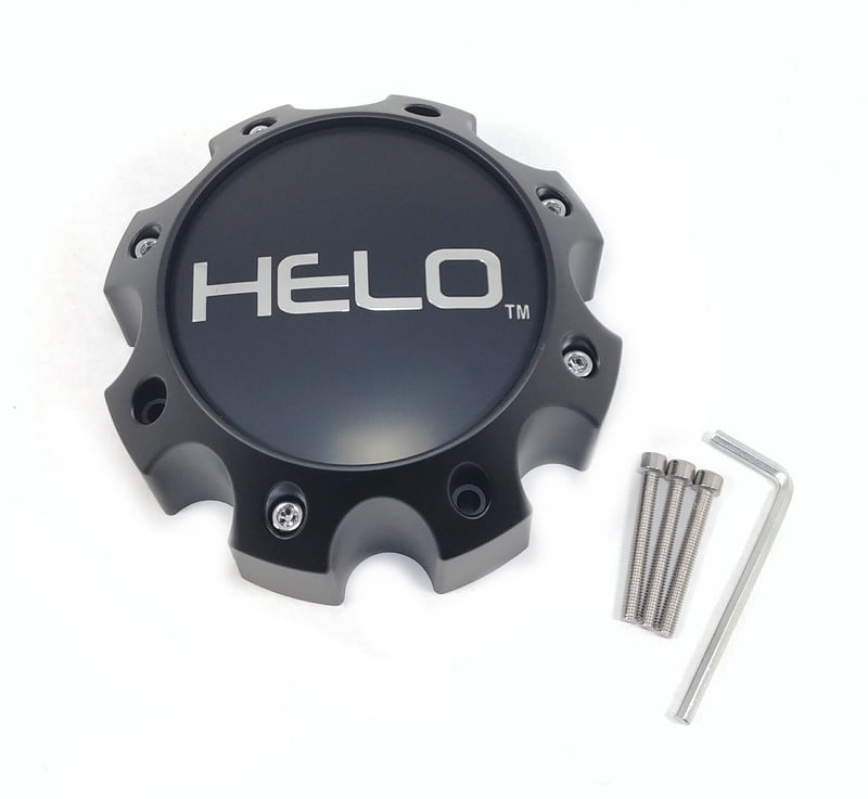 Helo Satin Black Wheel Center Hub Cap 8x165.10 8 Lug HE901 S1610-08 ...