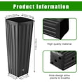 100 Pcs Tall Tree Pot Plastic Deep Plant Nursery Pots Black Seedling ...