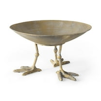 Mercana Furniture Chadwick II Medium Gold Metal Webbed Feet Bowl ...