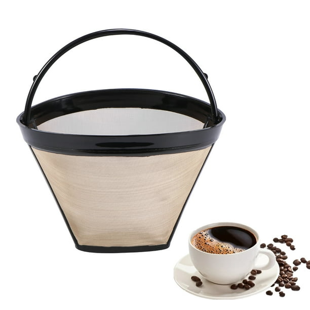 Cone-Style Reusable Coffee Filter Permanent Coffee Maker Machine Filter ...