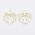 Alloy Pendants Scallop Light Gold 21x20.5x1mm Hole: 2mm Gold - Walmart.com