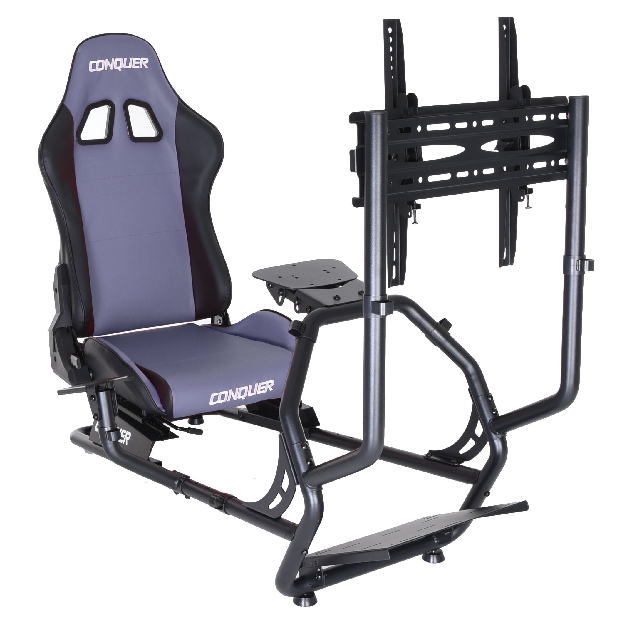 Buy Conquer Race Simulator with Single Monitor Stand Racing Seat ...
